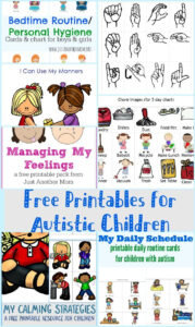Free Printables For Autistic Children Kori At Home Activities For ...