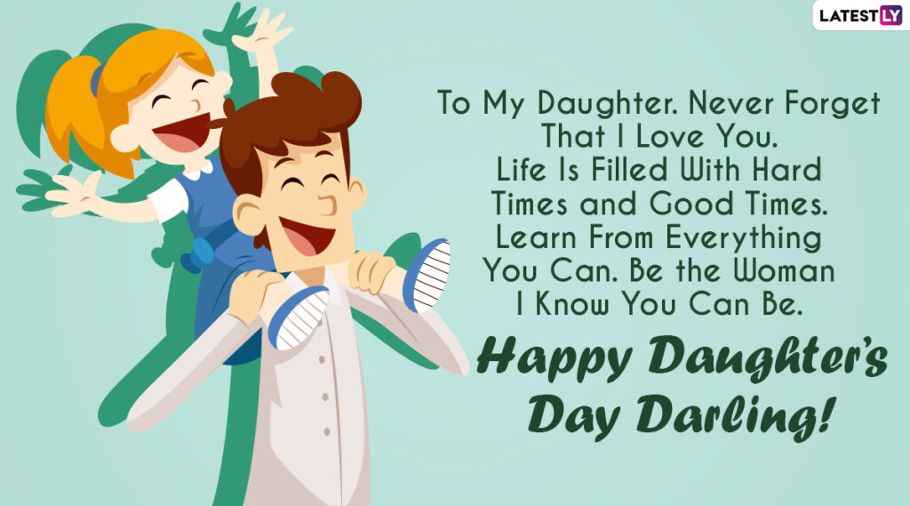 National Daughters Day 2020 HD Images And Wishes WhatsApp Stickers ...