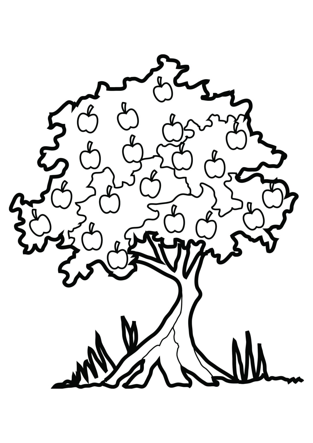 Spring Tree Coloring Page At GetColorings Free Printable | Printable ...